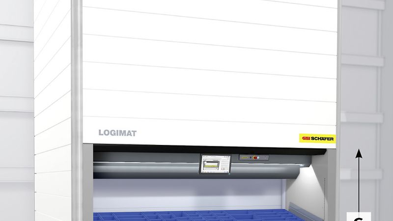 What are the dimensions of the SSI LOGIMAT? | SSI SCHAEFER