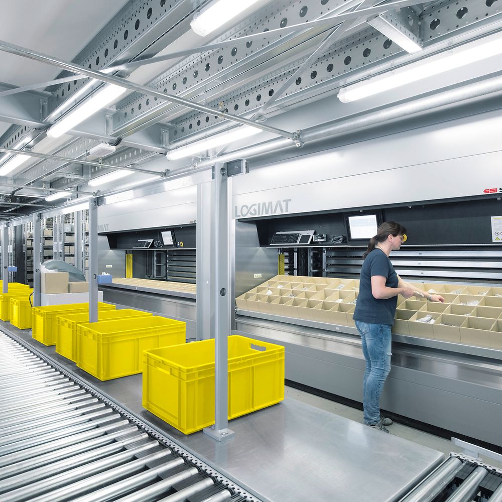 Vertical Lift Module LOGIMAT, Pallet Racking, mezzanine, conveyor ...