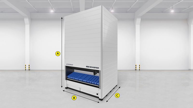 Descubre todos los tamaños del Armario Vertical SSI LOGIMAT®