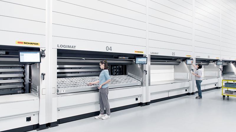 SSI LOGIMAT®: especialista en almacenar piezas pequeñas | SSI SCHAEFER