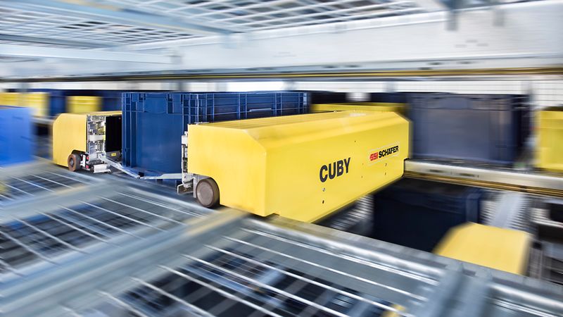 One-level shuttle system Cuby | SSI SCHAEFER