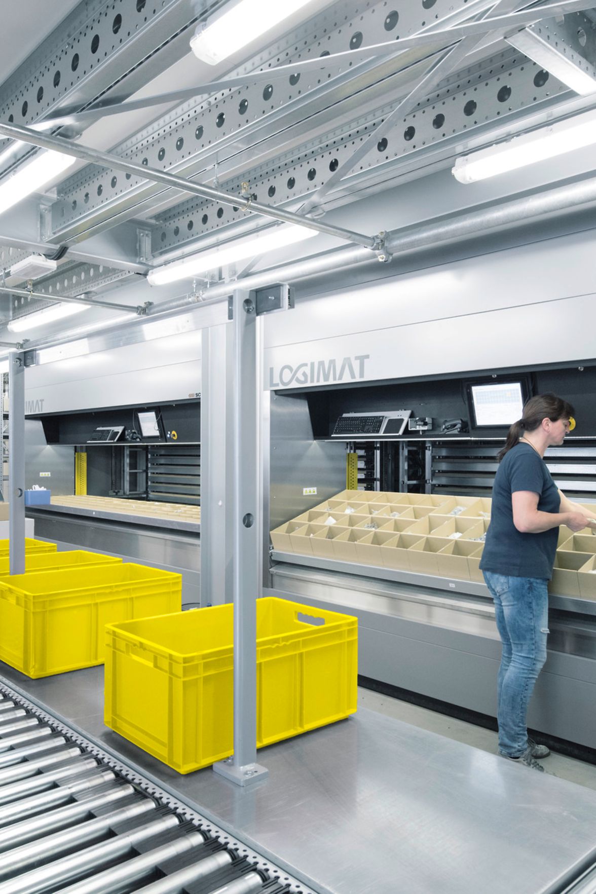 Vertical Lift Module LOGIMAT, Pallet Racking, mezzanine, conveyor ...