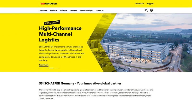 SSI SCHAEFER Revamps Corporate Website | SSI SCHAEFER