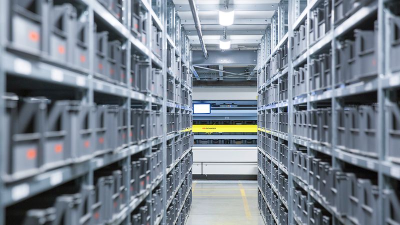 Sistem miniload otomatis (AMS) | SSI SCHAEFER