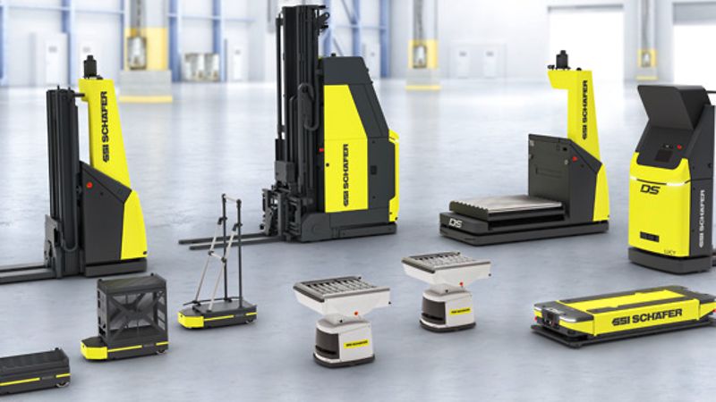 Automation with Automated guided vehicles (AGVs)
