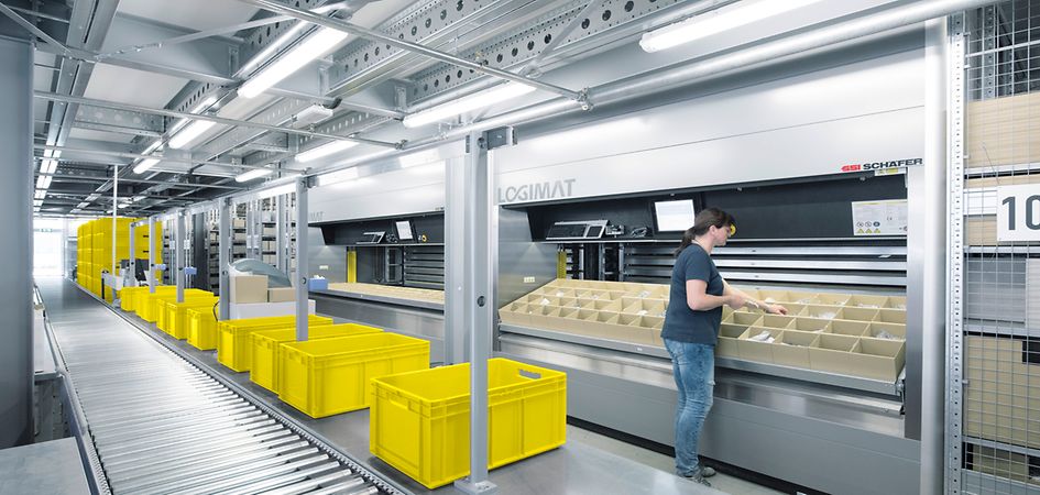 Vertical Lift Module LOGIMAT, Pallet Racking, mezzanine, conveyor ...