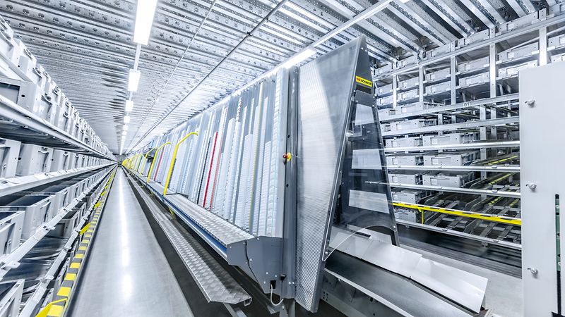 The A-Frame from SSI SCHAEFER enables complex orders to be processed ...