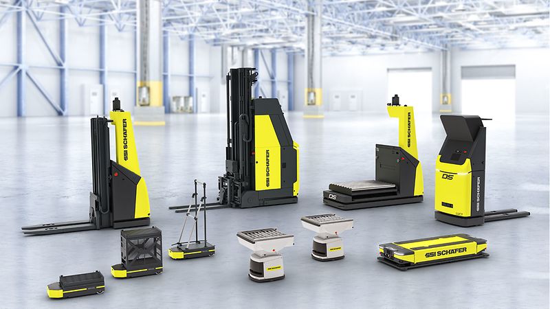 Automated guided vehicles (AGV) – førerløse trucker | SSI SCHÄFER